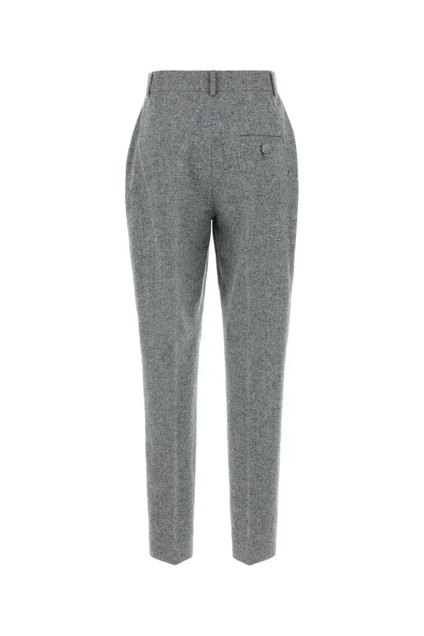Moschino Melange Grey Silk Blend Pant