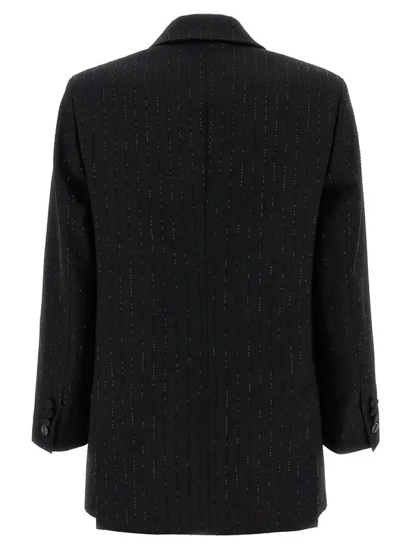 Max Mara Appia Wool Sail Sequined Blazer
