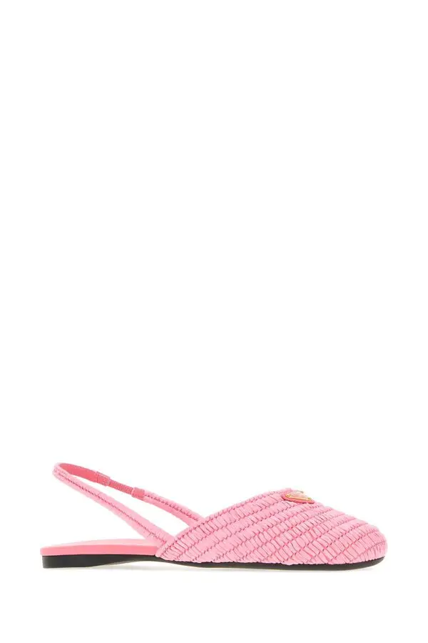 Prada Raffia Ballerinas