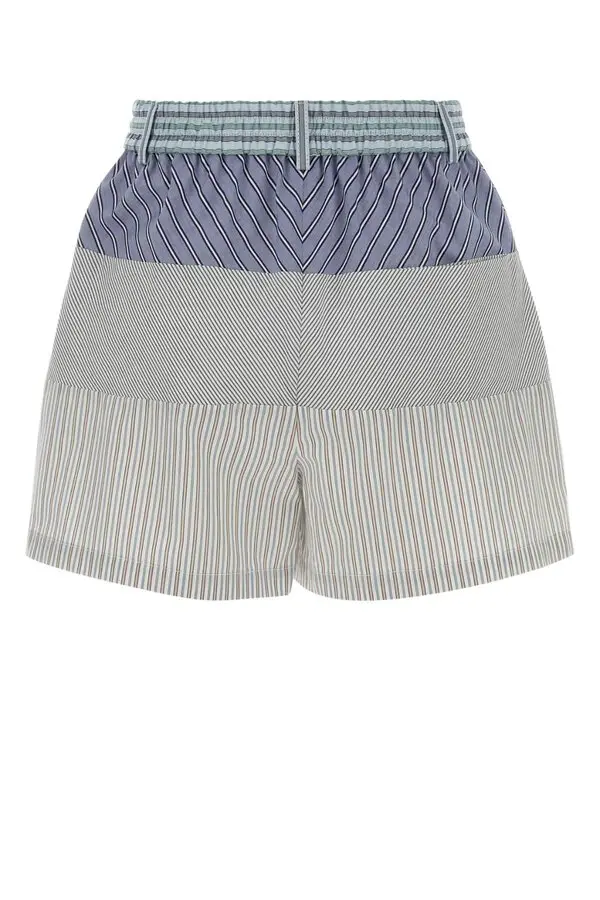 Moschino Embroidered Poplin Shorts - Multicolor