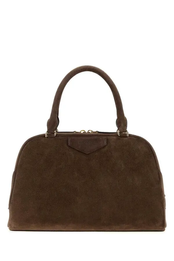 Givenchy Suede Medium Antigona East-west Soft Handbag - Brown