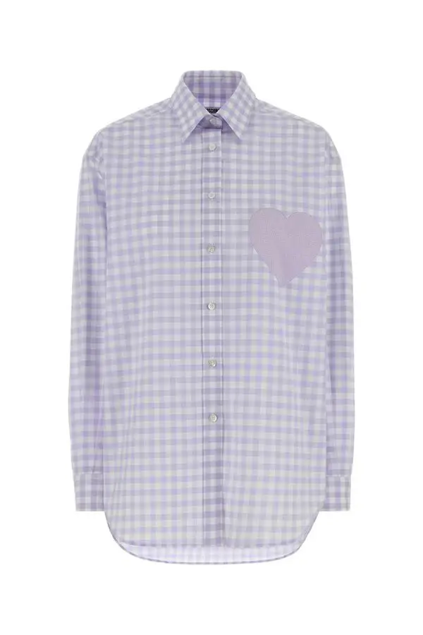 Moschino Embroidered Poplin Oversize Shirt