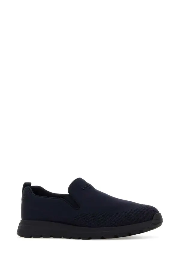 Prada Dark Jersey Slip Ons