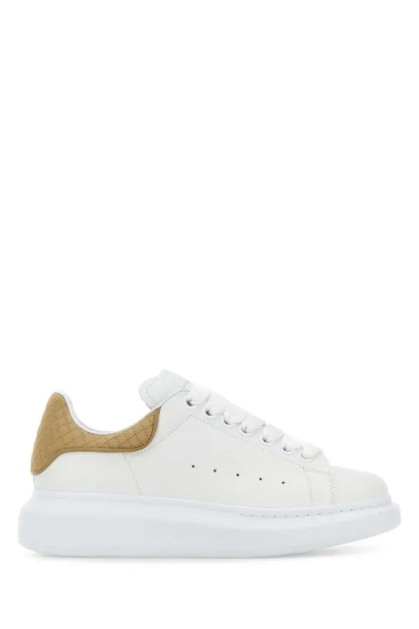 Alexander McQueen Leather Sneakers - White
