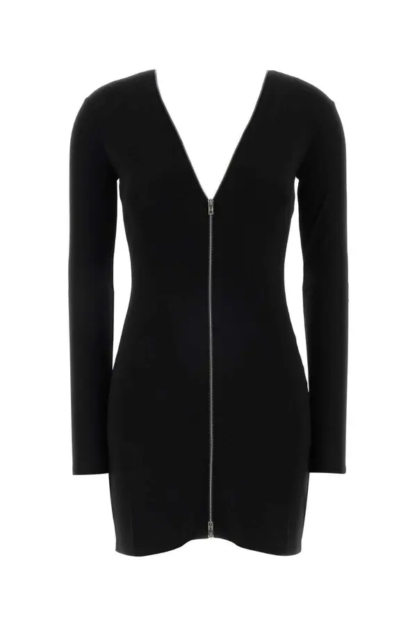 Alexander Wang Stretch Viscose Mini Dress - Black