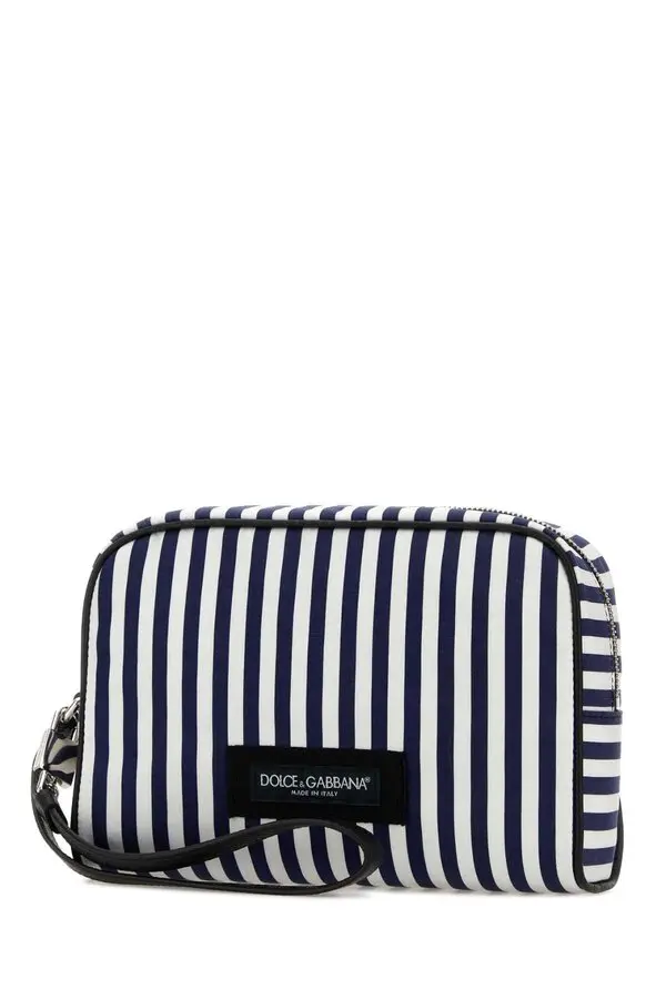 Dolce & Gabbana Embroidered Poplin Clutch