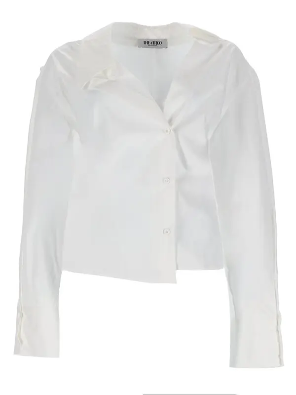 Attico Asymmetrical Shirt - White