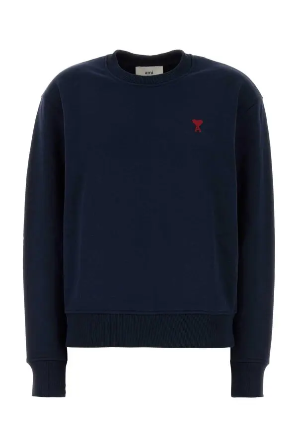 AMI Paris Midnight Stretch Cotton Sweatshirt