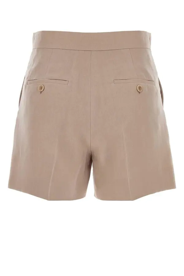 Max Mara Antiqued Silk Aerosi Shorts - Pink