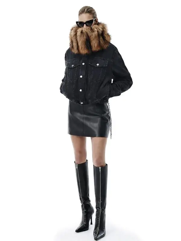 Alexander Wang Leather Miniskirt