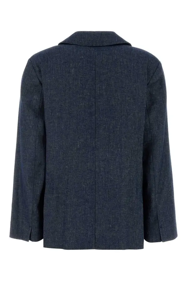 Max Mara S Stretch Denim Nero Blazer
