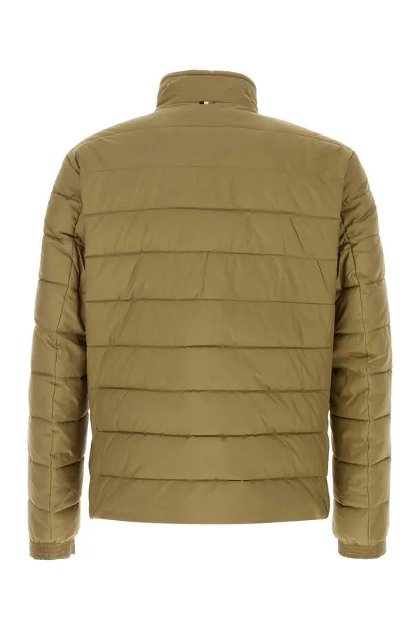 BOSS Khaki Polyester Padded Jacket