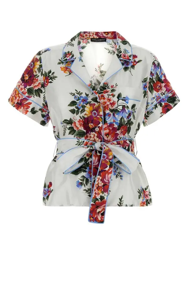 Dolce & Gabbana Floral Silk Twill Shirt - Multicolor