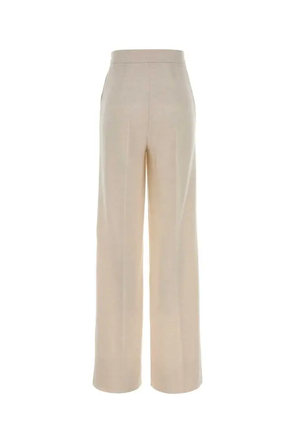Max Mara Attinia Wool Trousers - White