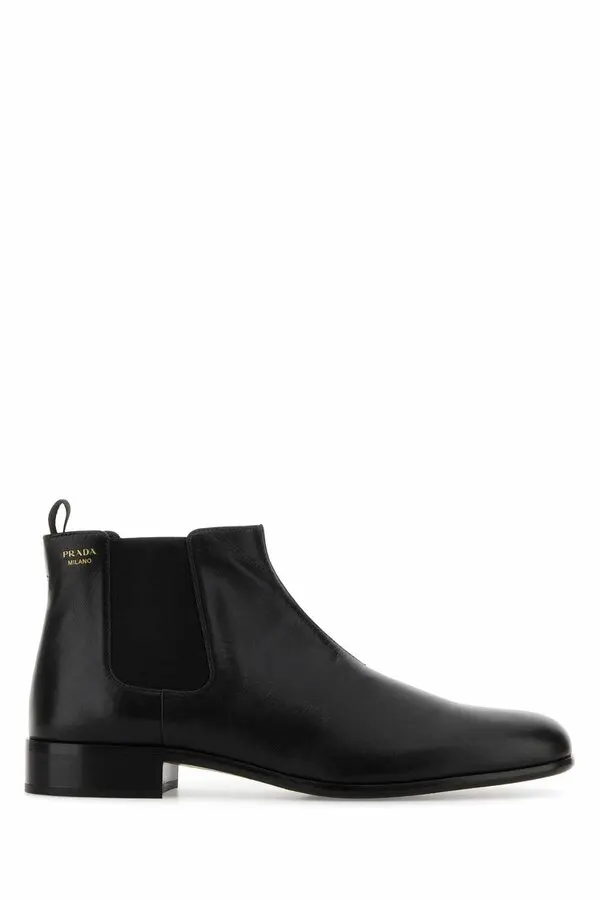 Prada Leather Ankle Boots