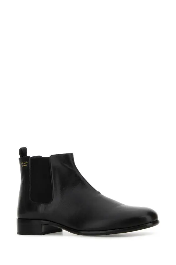 Prada Leather Ankle Boots