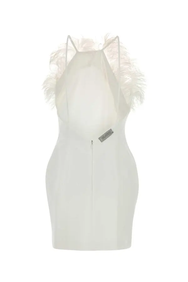 Attico Stretch Cady Mini Dress - White