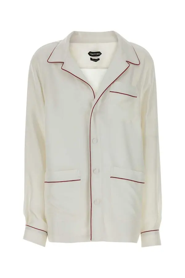 TOM FORD Silk Pajama Top - White
