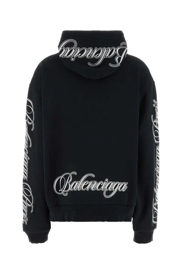 Balenciaga Slate Cotton Oversize Sweatshirt