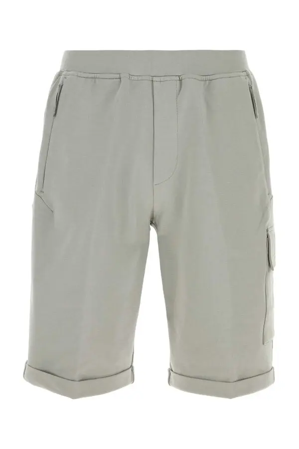 C.P. COMPANY Grey Stretch Cotto Bermuda Shorts