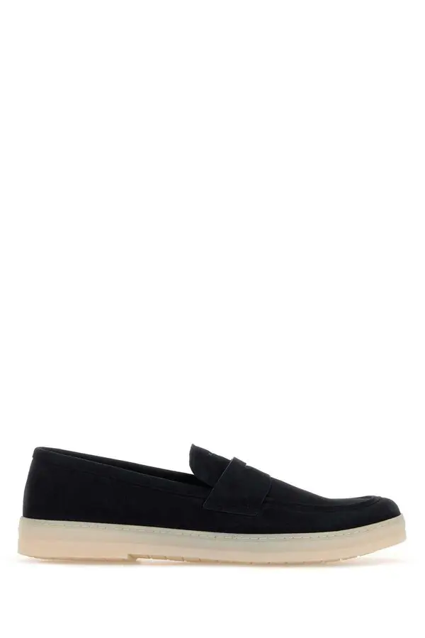 Prada Dark Suede Loafers
