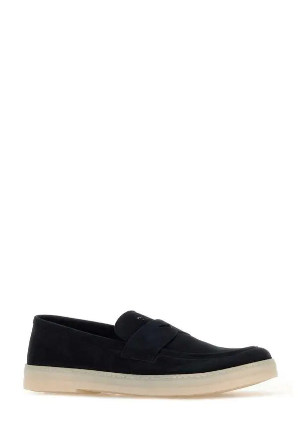 Prada Dark Suede Loafers
