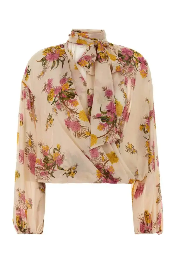 Blumarine Printed Georgette Blouse