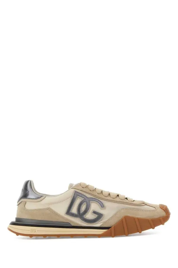 Dolce & Gabbana Fabric And Suede Athletic Sneakers