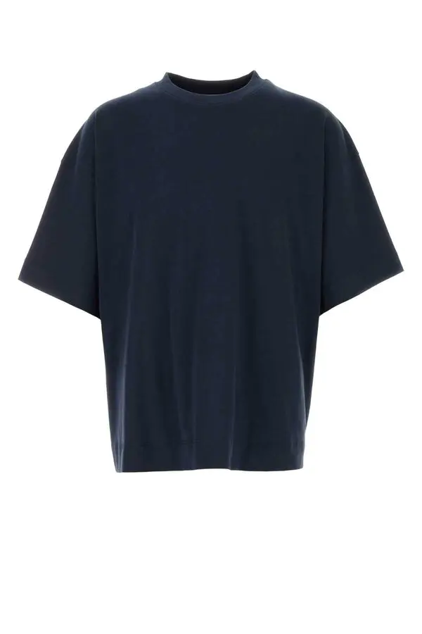 Dries Van Noten Midnight Cotton Heno Oversize T-shirt - Blue