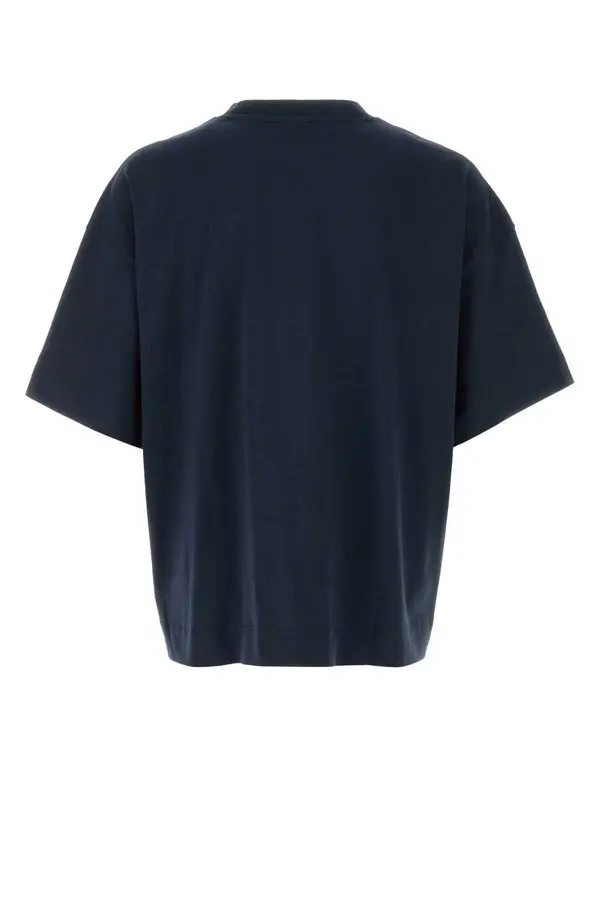 Dries Van Noten Midnight Cotton Heno Oversize T-shirt - Blue