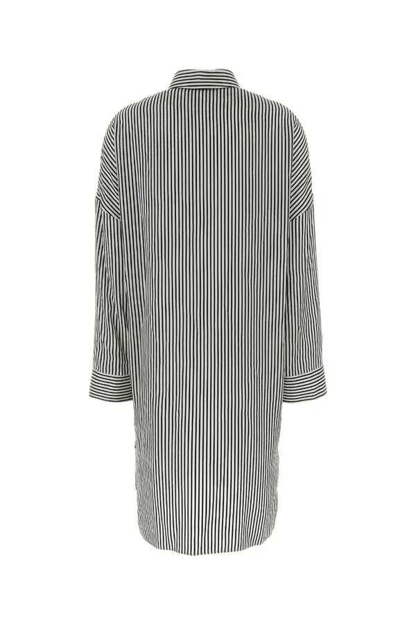 TOM FORD Embroidered Silk Shirt Dress - Multicolor
