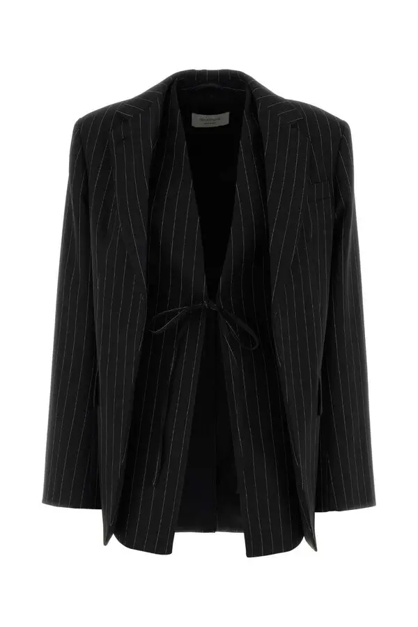 Sportmax Embroidered Wool Blend Divina Blazer - Multicolor