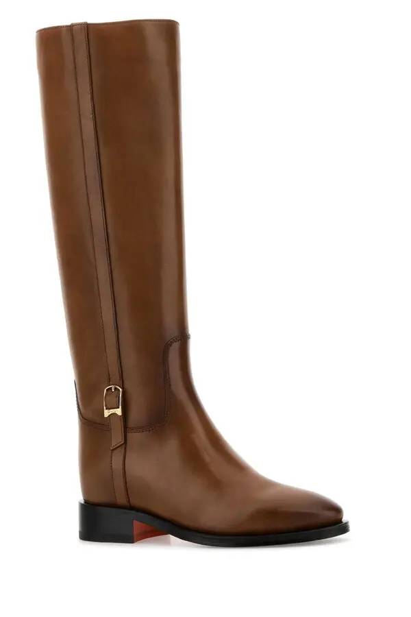Santoni Leather Mandy Boots