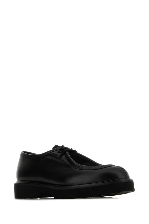 Max Mara Leather Track Lace-up Shoes