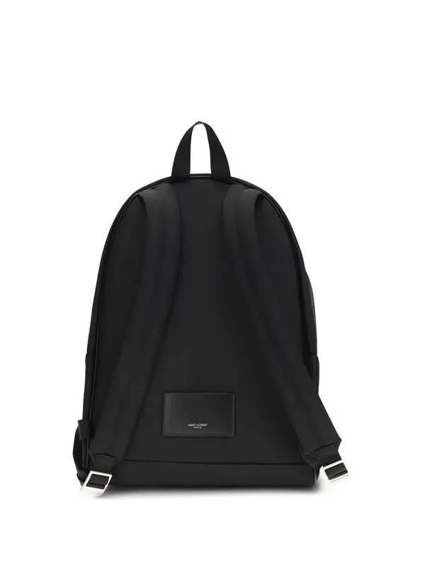 Saint Laurent City Backpack In Leather And Nylon