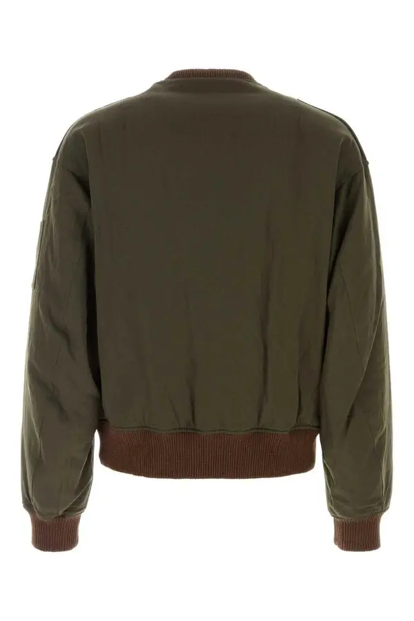 Visvim Wool Blend Gunner Down Jacket - Green