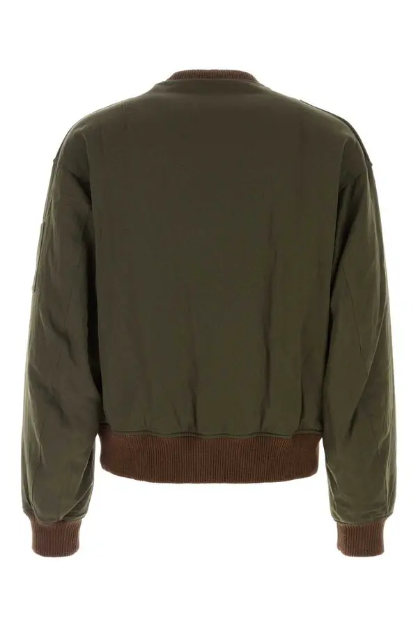 Visvim Wool Blend Gunner Down Jacket - Green