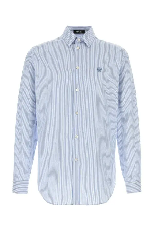 Versace Embroidered Poplin Shirt