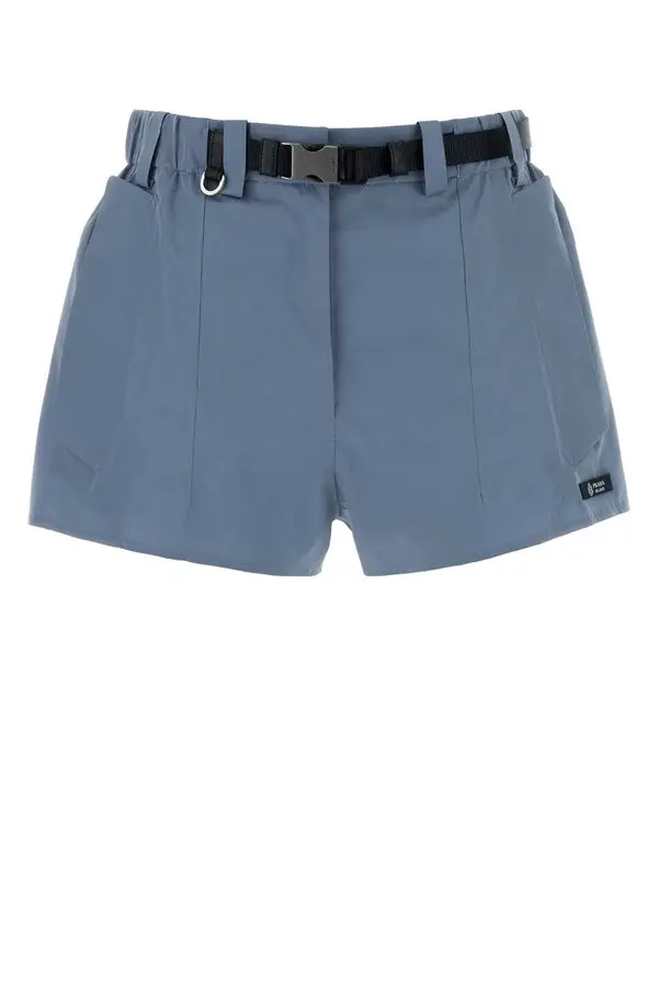 Prada Cerulean Canvas Shorts