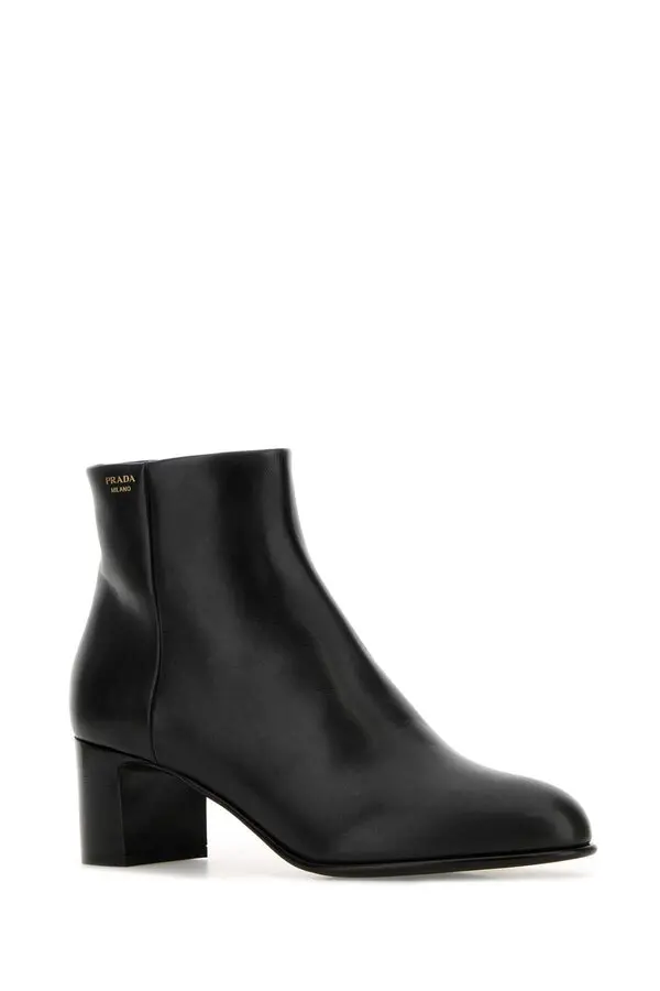 Prada Leather Ankle Boots