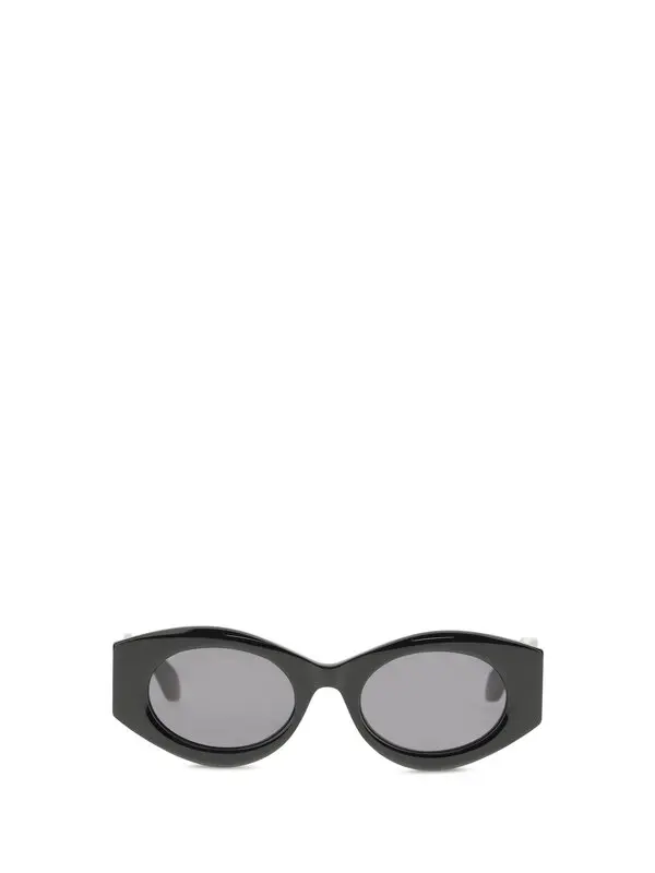 Alaïa Oval Sunglasses - Black
