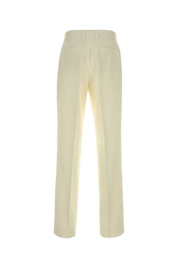 Versace Ivory Wool Blend Pant
