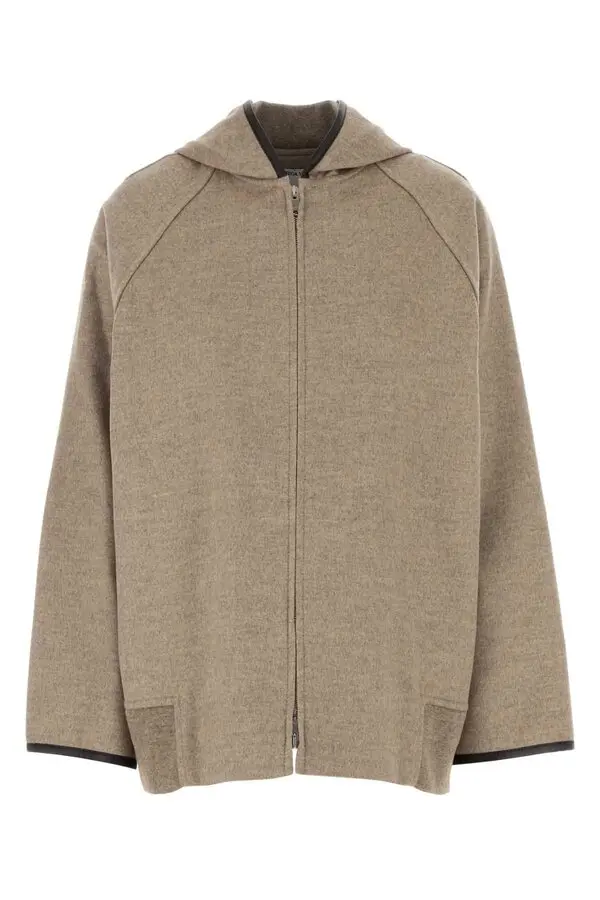 Bottega Veneta Cappuccino Wool Blend Jacket