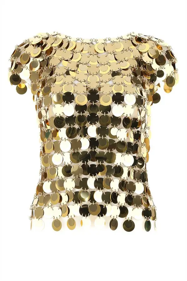 Rabanne Gold Sequins Top