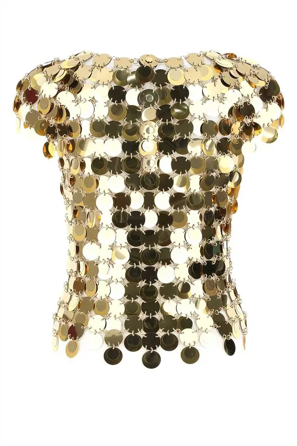 Rabanne Gold Sequins Top
