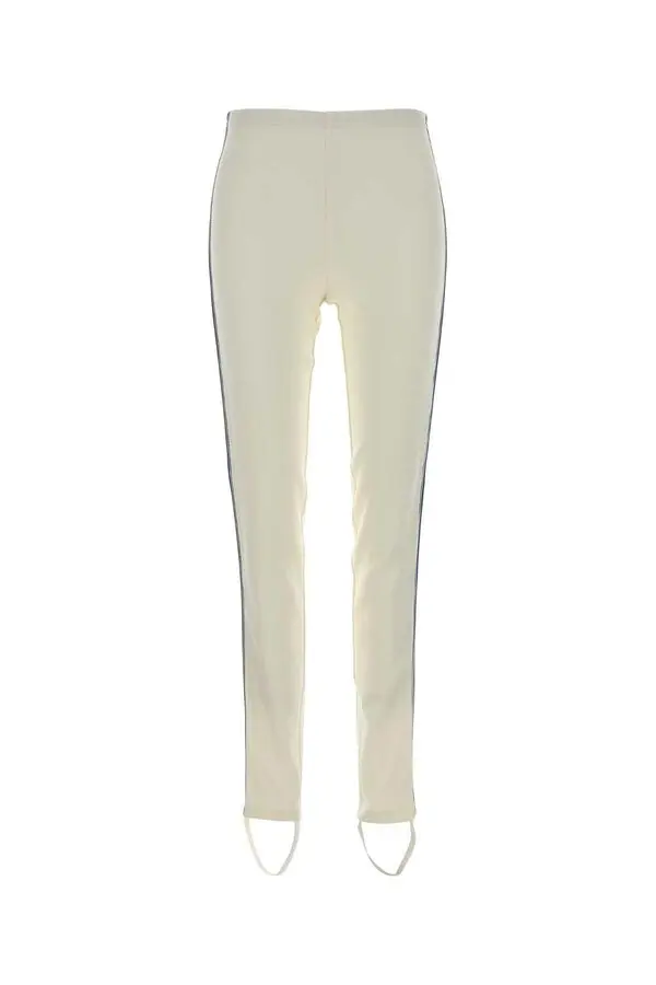 Prada Ivory Polyester Leggings - White