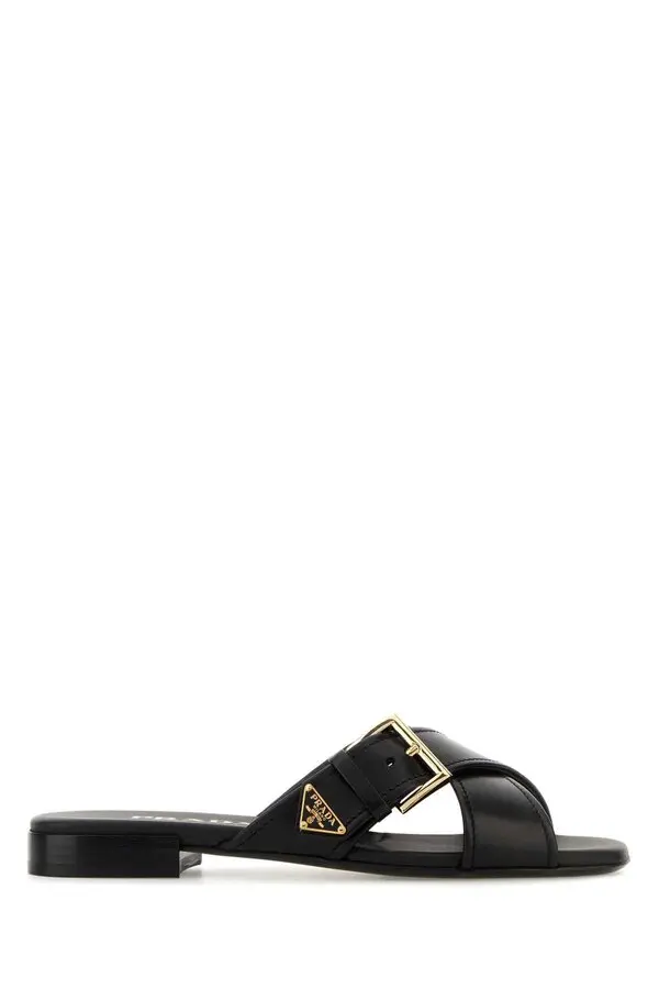 Prada Leather Slippers