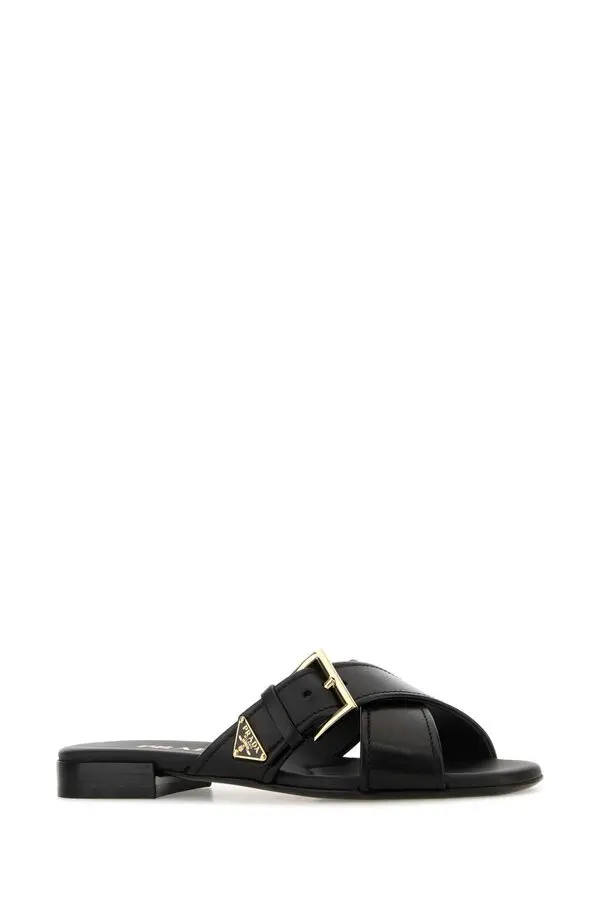 Prada Leather Slippers