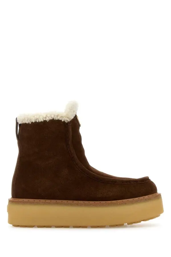 Prada Suede Ankle Boots