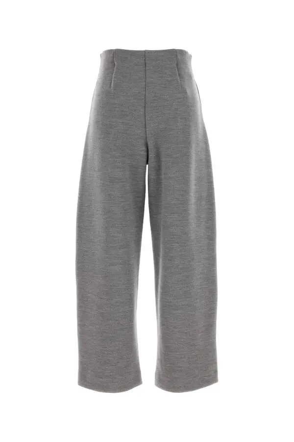 Max Mara Grey Wool Blend Ebrien Pant - Gray